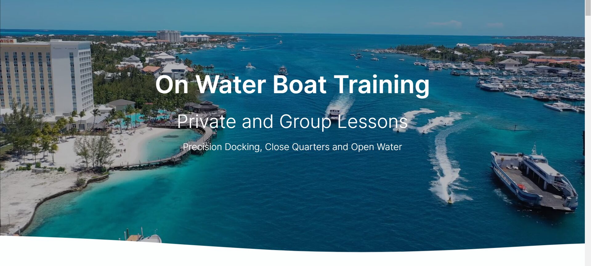 Boat Lessons - On Water Boat Training - Learn to Dock